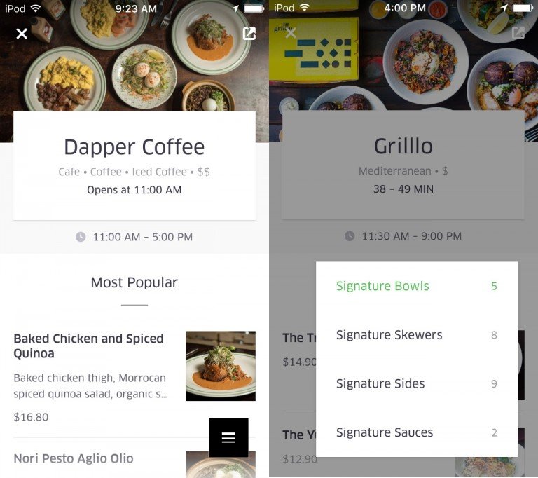 UberEats_menu - RobustTechHouse - Mobile App Development Singapore